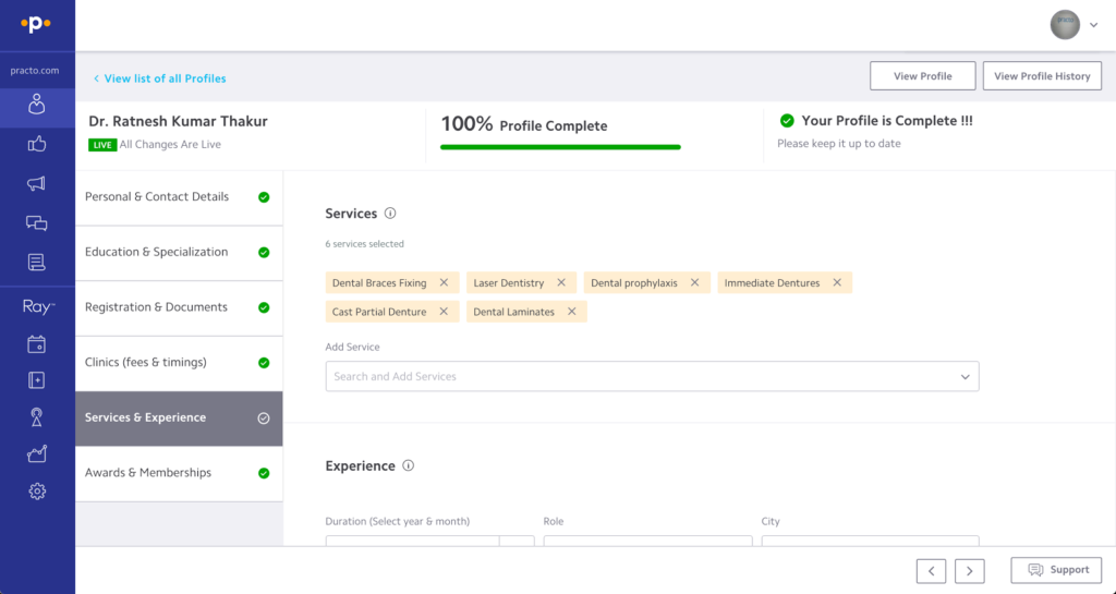 Editing your Practo Profile – Practo Help