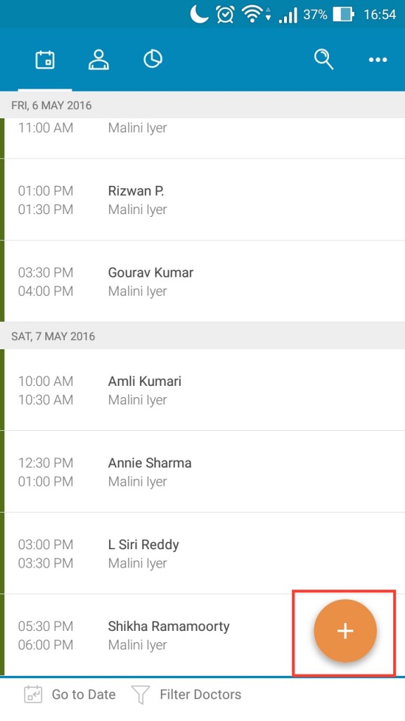 Adding Appointment in Ray App – Practo Help
