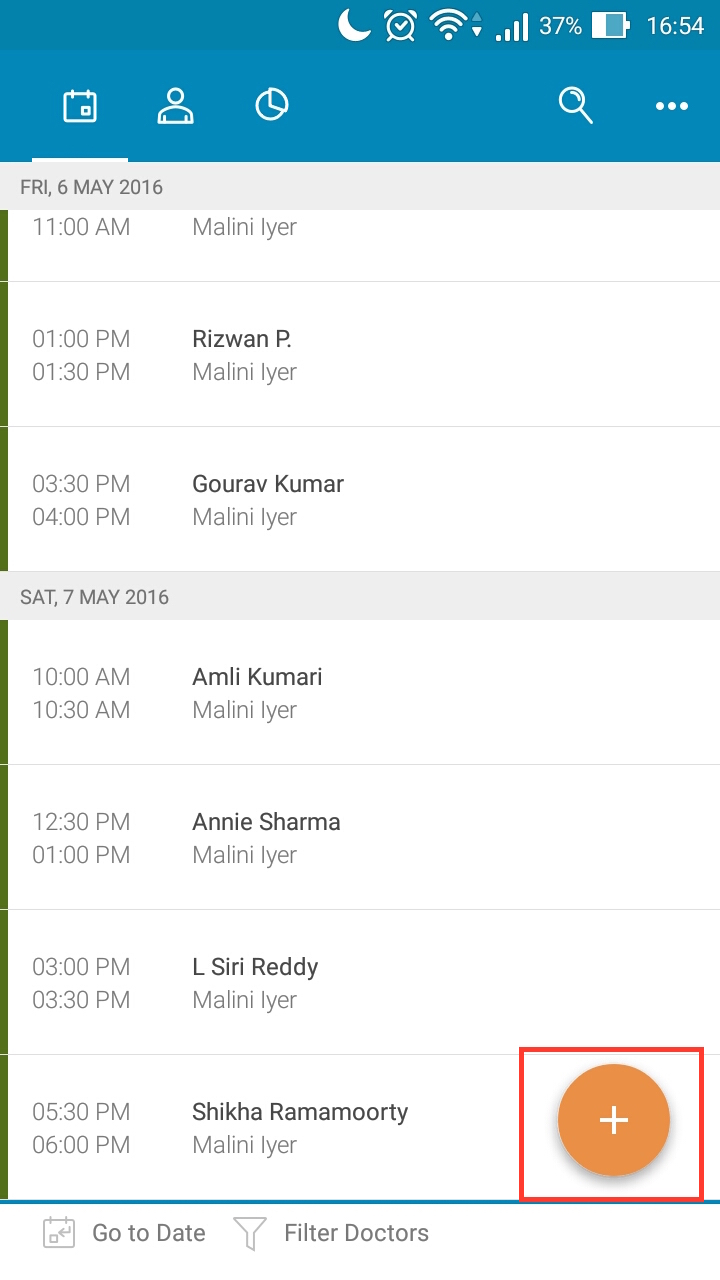 Adding Appointment in Ray App – Practo Help