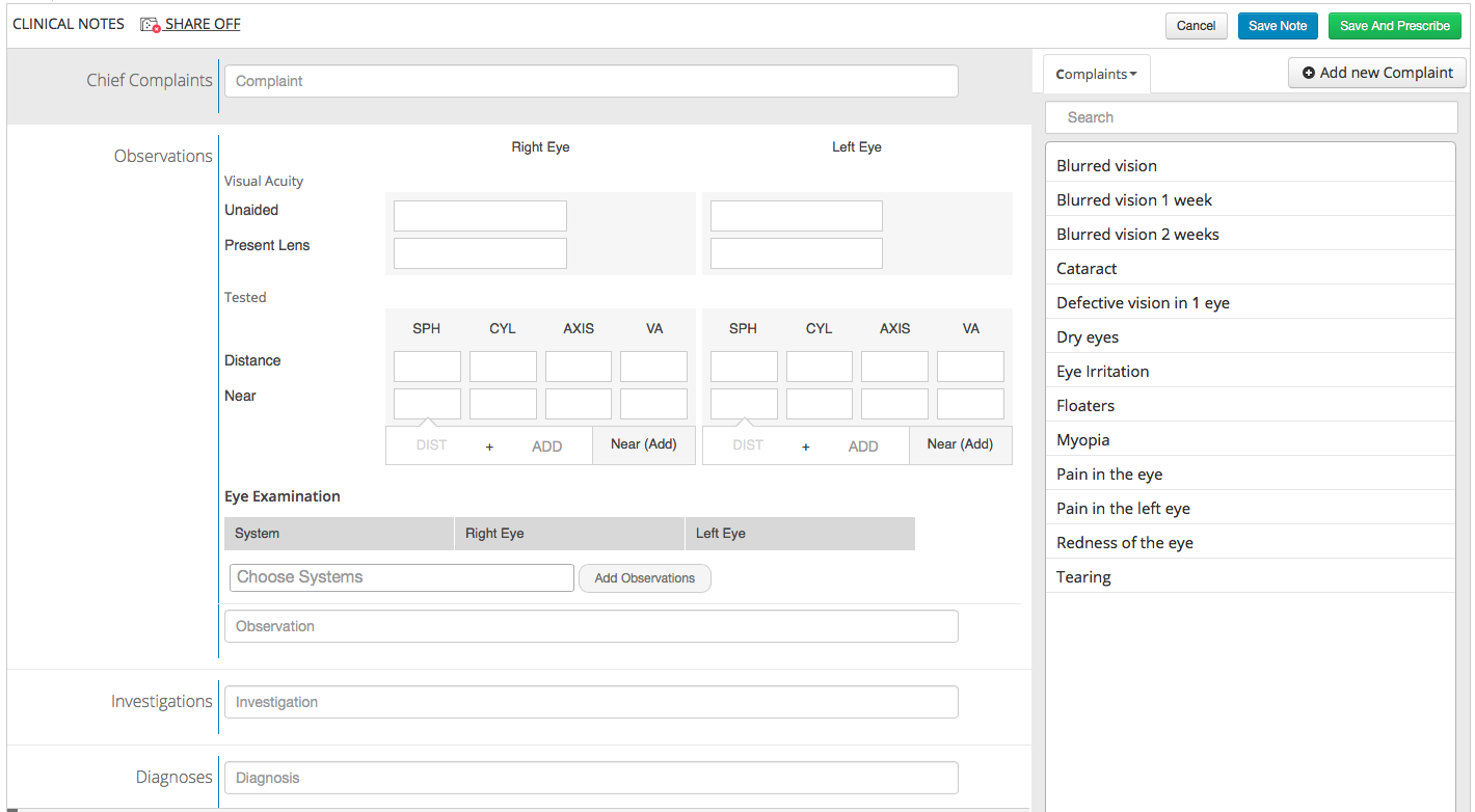 Using Ophthalmology EMR – Practo Help