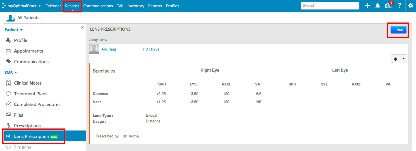 Using Ophthalmology EMR – Practo Help
