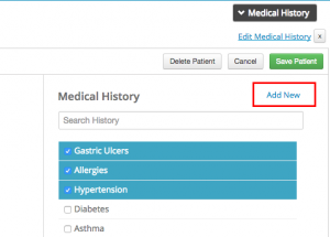 How to Add Medical History of Patients – Practo Help