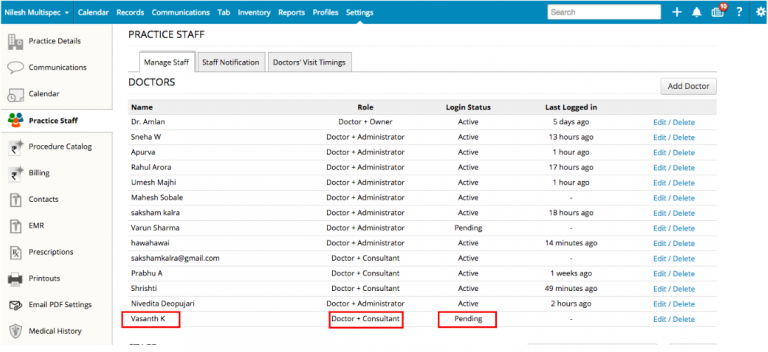Adding Doctors as Consultants – Practo Help