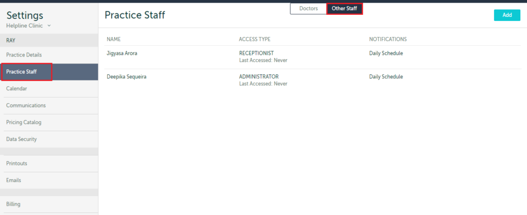 How to Edit Other Staff of Your Practice – Practo Help