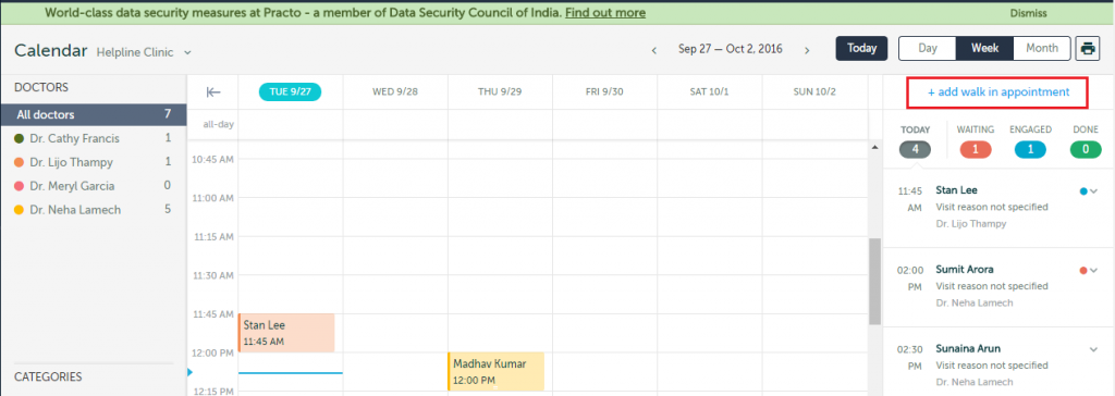 Calendar Overview – Practo Help